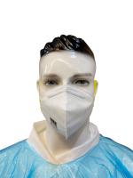China EN149 FFP3 Folded Respirator Valve-Free Headband Dust Mask With Adjustable Strap Buckle for sale