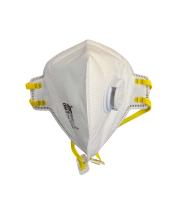 China EN149 FFP3 Folded Respirator With Exhalation Valve And Adjustable Headband for sale