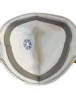 China EN149 FFP3 Folded Respirator With Exhalation Valve And Adjustable Headband for sale