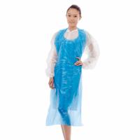 China Odorless Non Irritating Disposable PE Apron Without Sleeves for sale