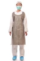 China Odorless Non Irritating Disposable PE Apron Without Sleeves for sale