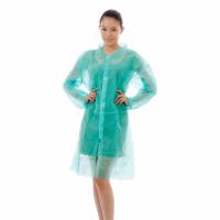 China PP/SMS/MP/Tyvek Disposable Lab Coat Medical Non Woven Labcoats With Velcro For Nurse Hospital for sale