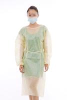 China Disposable Medical Use Non-Woven Or SMS Material Isolation Gowns With Elastic Wrist For Hospital for sale