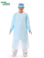 China CPE Disposable Protective Clothing With Thumb Cuffs for sale