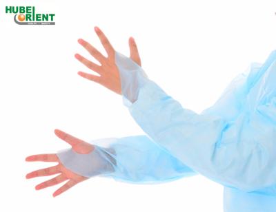 China Polythene Disposable CPE Protective Gown For Particle Prevention for sale
