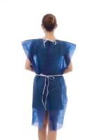 China Single Use Nonwoven Patient Gown Without Sleeves for sale