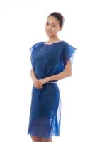 China Single Use Nonwoven Patient Gown Without Sleeves for sale