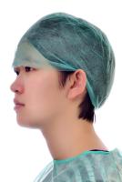 China Round Disposable Nonwoven Doctor Cap For Hospital for sale
