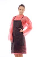 China Anti Water Disposable Nonwoven Apron With Neck Threadlike Ties for sale