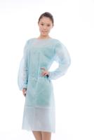 China Polypropylene SMS Disposable Isolation Gown With Long Sleeves for sale