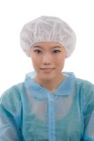 China Free Size Alternative Color Disposable Non Woven Bouffant Cap for sale