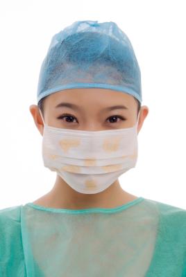 China Waterproof Disposable Medical Nonwoven Face Mask With Ear Loop for sale