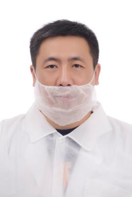 China No Tight Nonwoven Disposable Beard Cover With Double Elastic for sale
