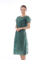 China Breathable No Sleeve Disposable Nonwoven Patient Gown For Medical Use for sale