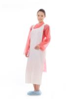 China Anti Oil Embossed Surface PE Single Use Apron For Food Processing for sale