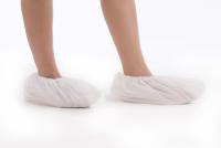 China Waterproof Disposable CPE Shoe Covers Free Size for sale