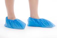 China Waterproof Disposable CPE Shoe Covers Free Size for sale