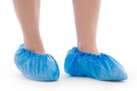 China Waterproof Disposable CPE Shoe Covers Free Size for sale