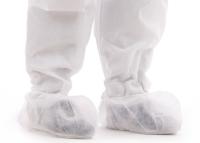 China Disposable Elastic Nonwoven Waterproof Shoe Covers 35g/m2 for sale