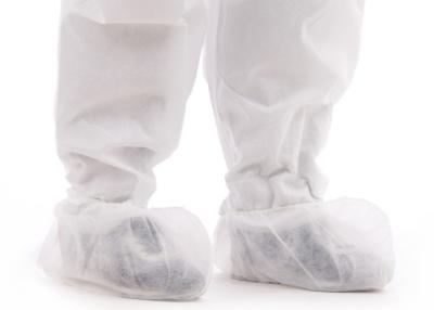 China Disposable Elastic Nonwoven Waterproof Shoe Covers 35g/m2 for sale
