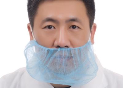 China Disposable Double Elastic Nonwoven Polypropylene Beard Cover 10g/M2 for sale
