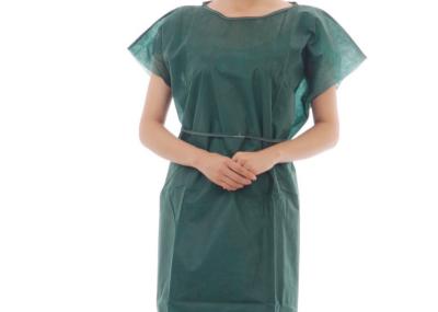 China Single Use Nonwoven Patient Gown Without Sleeves for sale