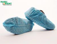 China Disposable Polypropylene Nonwoven Shoe Covers With Non Slip Stripes for sale