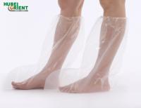 China Transparent 0.06mm Polythene Disposable Long Boot Covers for sale