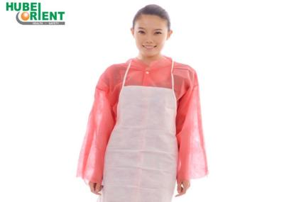 China Economical Friendly 70x80cm Single Use Nonwoven Apron 40g/M2 For Factory for sale
