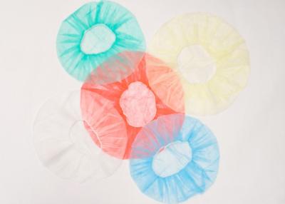 China Single Elastic Breathable Round Non Woven Bouffant Cap for sale