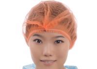China Latex Free Double Elastic Disposable Non Woven Mob Cap For Factory Prevent Dust for sale