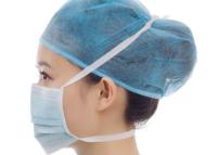 China EN14683 Disposable Medical Tie On Face Mask 17.5*9.5cm for sale