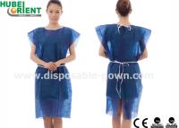 China L XL Polypropylene Disposable Patient Gown 45g/m2 With Waist Ties for sale