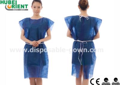 China ISO9001 Single Use No Sleeve Medical Patient Gown For Operation Room for sale