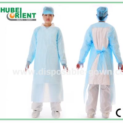 China CPE Disposable Protective Clothing With Thumb Cuffs for sale