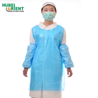 China Dust Prevention Polythene One Time Apron 28''X42'' 28''X46'' for sale