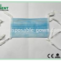 China Non Sterile Meltblown Nonnoven Tie On Face Mask For Hospital Medical Using for sale