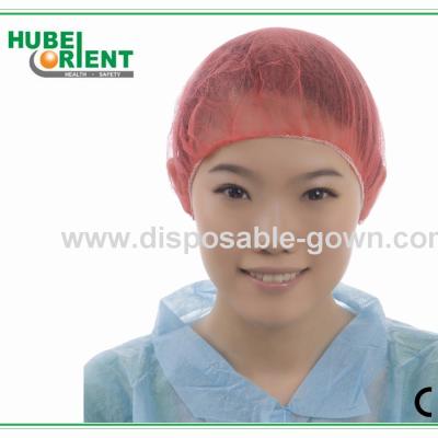 China One Time Soft Non Woven Bouffant Cap With Single Elastic for sale