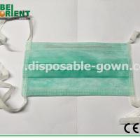 China 17.5x9.5cm Disposable Nonwoven Meltblown Tie On Face Mask For Medical Use for sale
