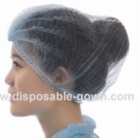 China ISO13485 25g/m2 Free Size Non Woven Head Cover With Double Elastic for sale