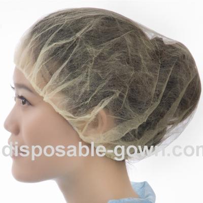 China Single Elastic Non Woven Disposable Medical Bouffant Caps for sale
