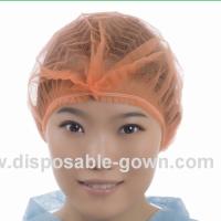 China Single Use Medical Bouffant Caps With Double Non Irritating Elastic for sale
