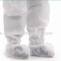 China ISO9001 Single Use Nonwoven Shoe Covers With Elastic Rubber Opening for sale