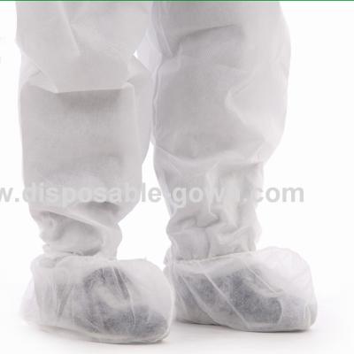 China Adult Medical Non Woven Disposable Shoe Cover With Elastic Rubber At Opening for sale