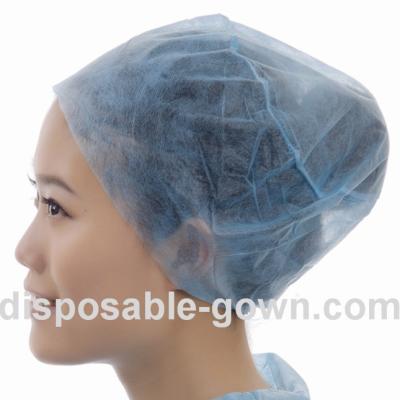 China Disposable Round SMS Hair Bouffant Cap For Doctor for sale
