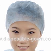 China Disposable Round SMS Hair Bouffant Cap For Doctor for sale