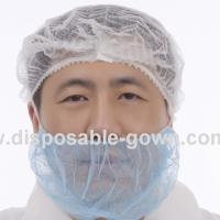 China Spatter Prevention Non Woven Disposable Beard Cover With Single Elastic for sale