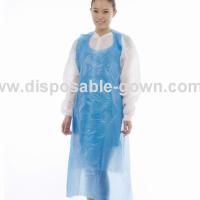China Anti Dust 0.08mm Polyethene Disposable Aprons ISO13485 for sale