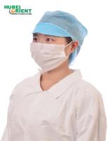 China ISO13485 Nonwoven Disposable Snood Caps With Peak for sale