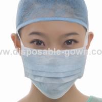 China Single Use 3 Ply Meltblown Nonwoven Medical Tie On Face Mask for sale